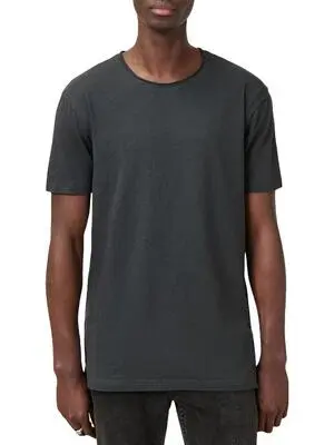 ALLSAINTS Figure Roll Neck Cotton T-shirt - Carter Grey