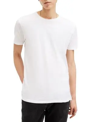 ALLSAINTS Figure Roll Neck Cotton T-shirt - Optic White