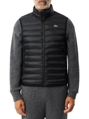 Lacoste Water Repellent Puffer Vest - Black