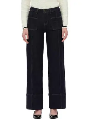 BAYEAS Bayeas Katia Patch Pocket Wide Leg Jeans
