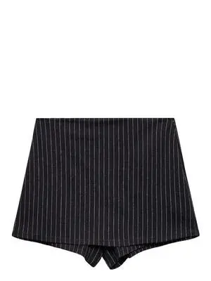 Mango Stripe Skort - Dark Navy