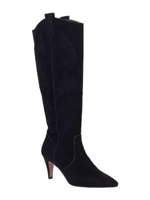 J. Reneé Siera Knee High Western Boot - Black