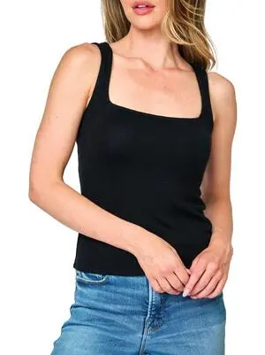GIBSONLOOK Square Neck Sweater Tank - Black