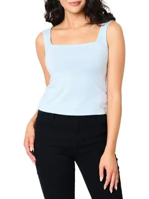 GIBSONLOOK Square Neck Sweater Tank - Cashmere Blue