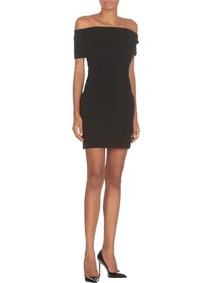 Solace London Solace London Off-the-Shoulder Mini Dress Black