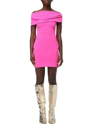 Solace London Off-the-shoulder Mini Dress - Pink