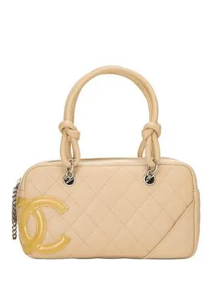 CHANEL Chanel Lambskin Cambon Bowler Bag