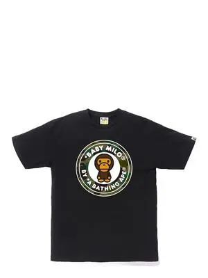 A BATHING APE 1st Camo Milo Busy Works Tee Shirt Black/green