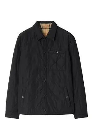 Burberry Reversible Quilted Nylon Overshirt - Black