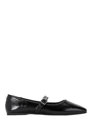 Kurt Geiger Nina Square-toe Patent-leather Ballet Flats - Black