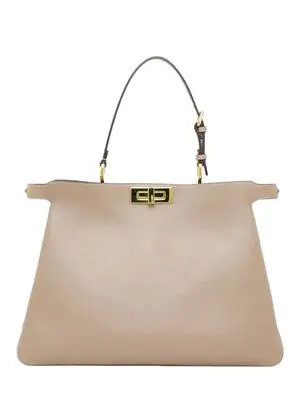 Fendi Large Peekaboo Soft Bag - Grey