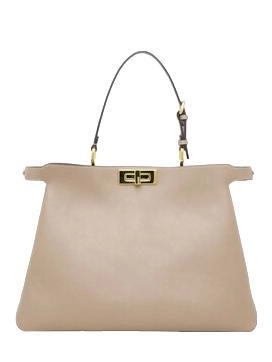 Fendi Large Peekaboo Soft Bag - Grey