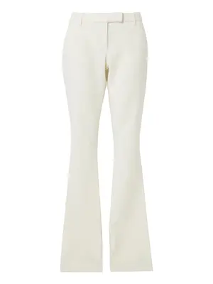 Acne Studios Wool-blend Twill Flared Pants - White