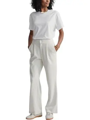 Varley Aberdeen Ribbed Knit Pants Egret