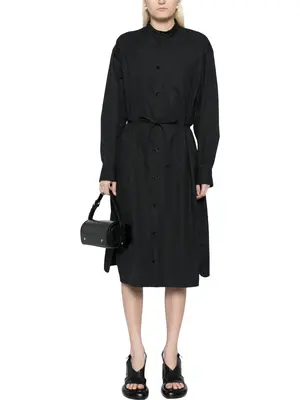 LEMAIRE Drawstring Shirt Dress - Black