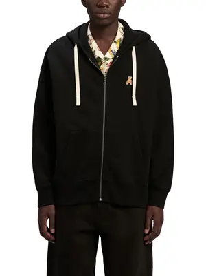 Palm Angels Bear Motif Hoodie - Black