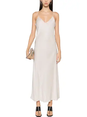LORENA ANTONIAZZI Lorena Antoniazzi V-Neck Slip Midi Dress