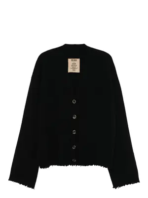UMA WANG Cashmere Knit Cardigan - Black