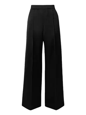 JIL SANDER Satin Wide-leg Pants - Black