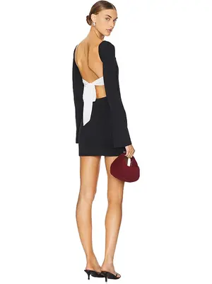 MORE TO COME Nicky Mini Dress - Black