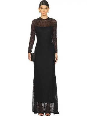 Simkhai Stacy Longsleeve Gown - Black