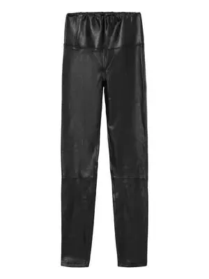 ALLSAINTS Cora Leather Stretch Leggings - Black
