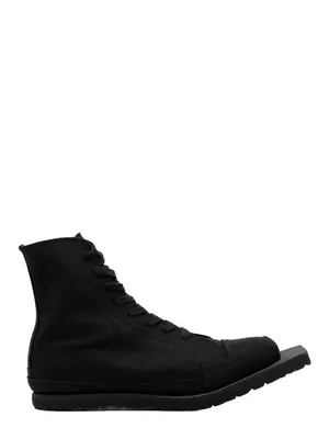 Yohji Yamamoto Hi-top Lace-up Sneakers - Black