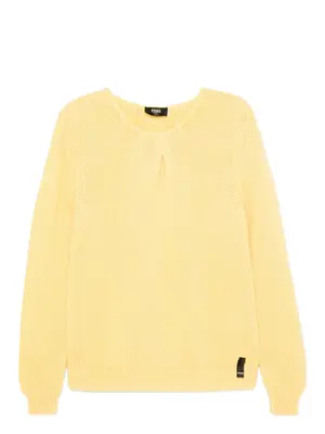Fendi Open-knit Sweater - Yellow