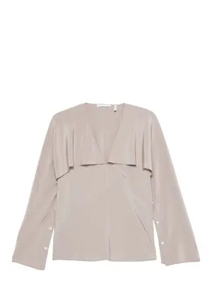 Helmut Lang Scarf Blouse - Grey
