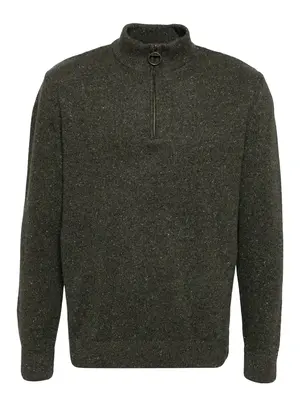 Barbour Long-sleeved Half-zip Jumper - Green
