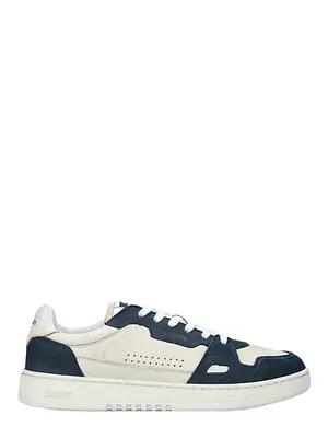 Axel Arigato Dice Leather And Suede Low-top Trainers - White/navy