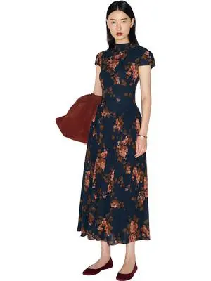 REFORMATION Maven Maxi Dress - Blue