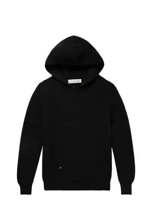 GOD'S TRUE CASHMERE Hooded Cashmere Sweatshirt - Black