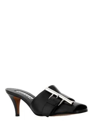 Alexander McQueen 70mm Leather Sandals - Black
