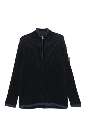 Stone Island Virgin Wool Sweater - Blue