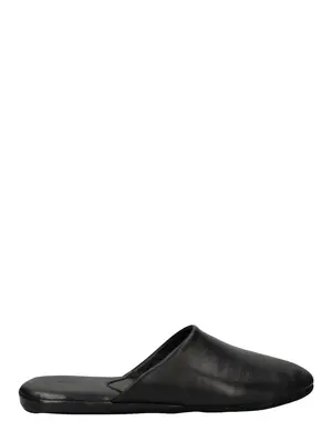 BOSS Leather Slippers - Black