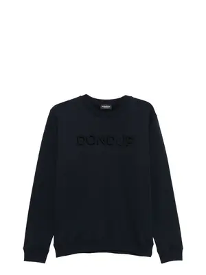 DONDUP Logo-flocked Sweatshirt - Blue