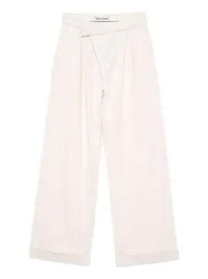 WON HUNDRED High-waisted Wide Leg Trousers - Neutrals