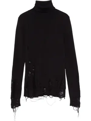 MAISON MARGIELA Distressed-effect Sweater - Black