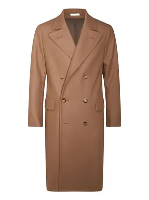 Boglioli Double-breasted Coat - Brown