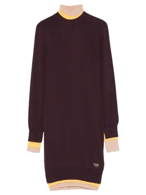 Fendi Layered Mini Dress - Purple
