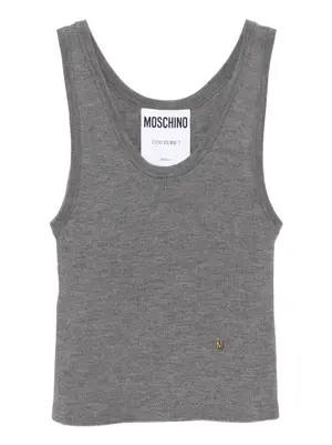 Moschino Lettering Tank Top - Grey