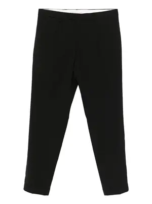 BRIGLIA 1949 Tapered Cropped Trousers - Black