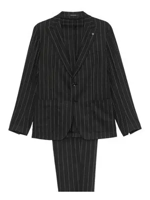 Tagliatore Pinstripe-pattern Suit - Grey