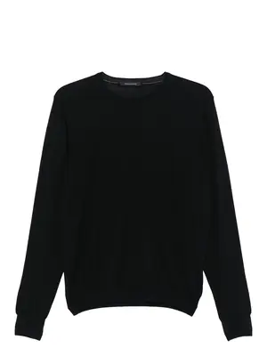 Tagliatore Round-neck Jumper - Black