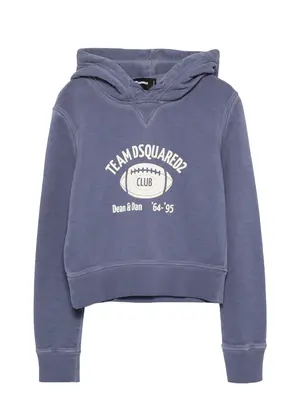 Dsquared2 Logo-print Hoodie - Blue
