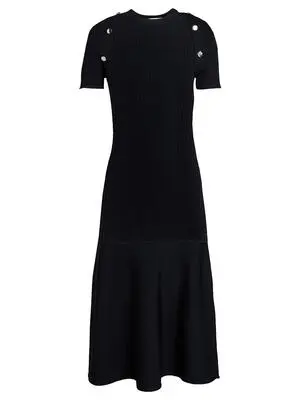 3.1 Phillip Lim Button-embellished Knitted Midi Dress - Midnight Blue