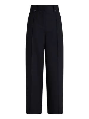 3.1 Phillip Lim 3.1 Phillip Lim Wool-Twill Wide-Leg Pants Midnight Blue