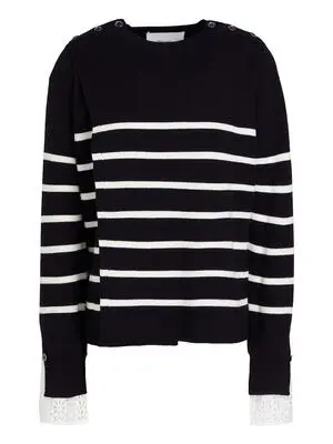 3.1 Phillip Lim Striped Wool Sweater - Midnight Blue