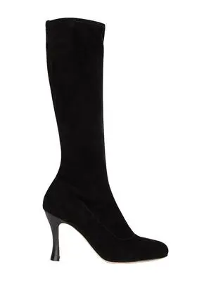 SERGIO ROSSI Royal Stretch-suede Boots - Black